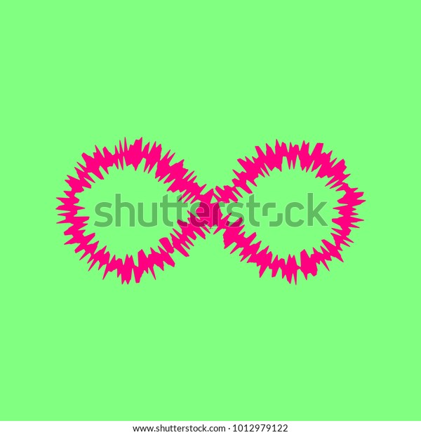 Infinity Symbol Vector Magenta Rough Icon Stock Vector (Royalty Free ...