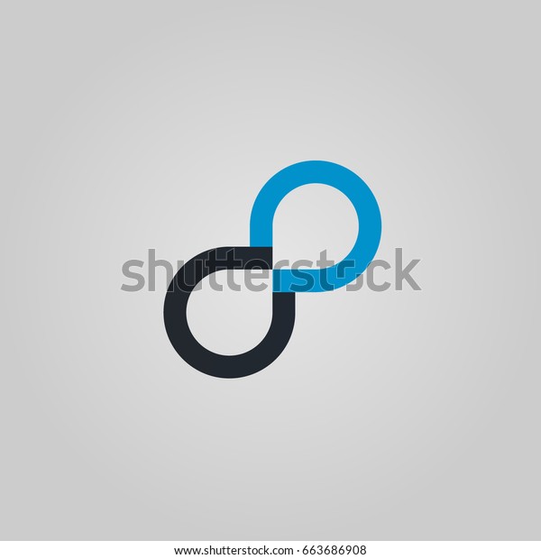 Infinity Talk Logo Endless Conversation Symbol Stock Vector (Royalty ...