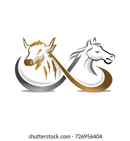 Infinity Tiger Cow Horse: เวกเตอร์สต็อก (ปลอดค่าลิขสิทธิ์) 726956404 ...