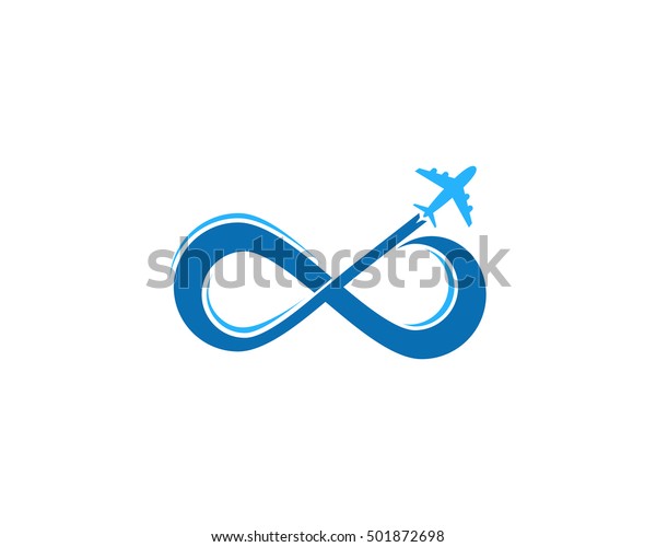 Infinity Travel Logo Design Template Stock Vector (Royalty Free) 501872698
