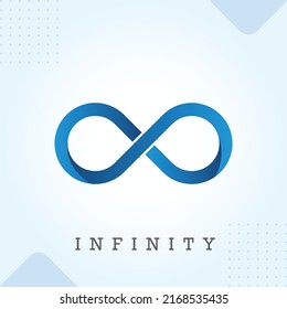 Infinity Typography Logo Template Modern Creative Stock Vector (Royalty ...