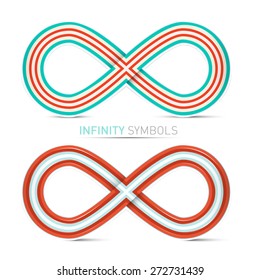 Infinity Vector Symbols Set Stock Vector (Royalty Free) 272731439 ...