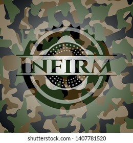 Infirm On Camo Texture Vector Illustration Stock Vector (Royalty Free ...