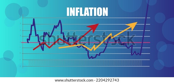 Inflation Arrows Diagrams Vector Illustration Web: เวกเตอร์สต็อก (ปลอด ...