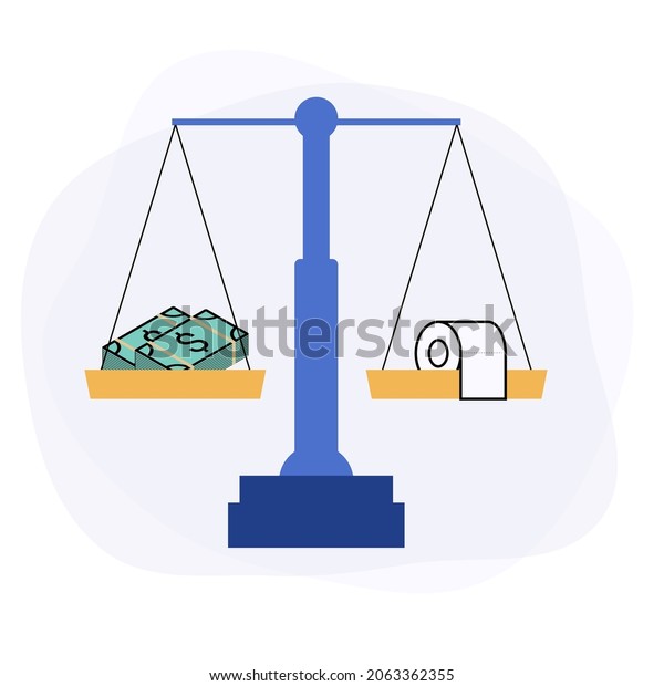 Inflation Increasing General Price Level Purchase Stock Vector (Royalty ...