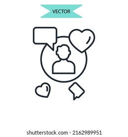 Influencer Icons Symbol Vector Elements Infographic Stock Vector ...