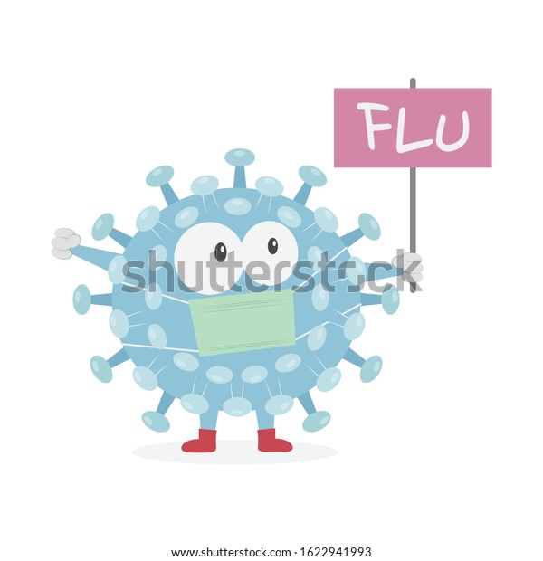 Influenza Virus Cell Vector Illustration Cartoon 库存矢量图（免版税）1622941993 ...