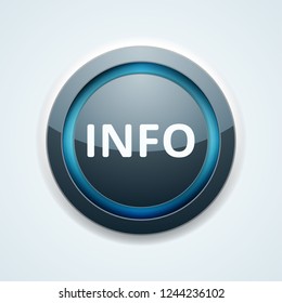 Info Button Illustration Stock Vector (Royalty Free) 1244236102 ...