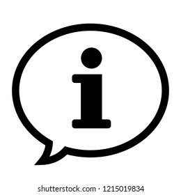 Info Chat Icon Information Symbol Speech: vector de stock (libre de ...