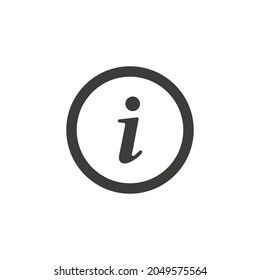Info Desk Icon White Background Stock Vector (Royalty Free) 2049575564 ...