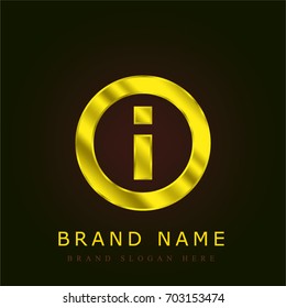 Info Golden Metallic Logo Stock Vector (Royalty Free) 703153474 ...