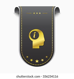 Info Golden Vector Icon Design Stock Vector (Royalty Free) 336234116 ...