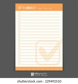 Info Graphic Background Do List Stock Vector (Royalty Free) 229492510 ...