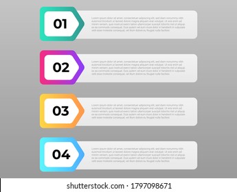 Info Graphic Business Steps Element Vector Stock Vector (Royalty Free ...