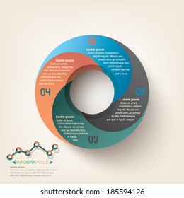 Info Graphic Circle Label Design Stock Vector (Royalty Free) 185594126