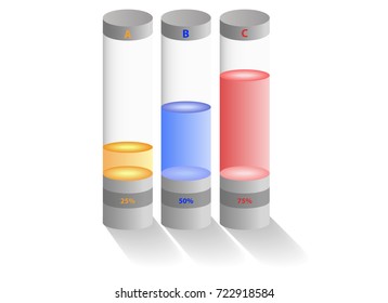 Isometric Growth Graph Chart 3d Graph Stock Vector (Royalty Free ...