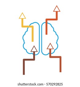 Info Graphics Contains Symbolic Brain Arrows 库存矢量图（免版税）570292813 ...