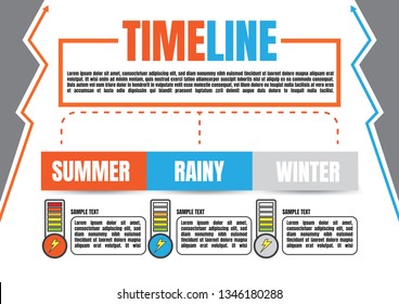Info Graphics Timeline Season Vector Stock Vector (Royalty Free ...