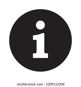 Information Icon Info Sign Flat Style Stock Vector (Royalty Free ...