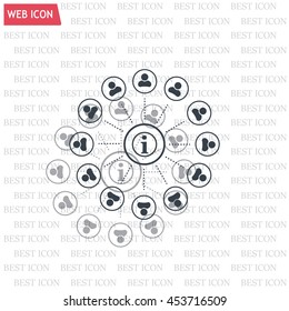 Info Icon People Around Stock Vector (Royalty Free) 453716509 ...