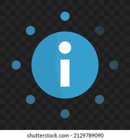 Info Icons Isolated On Transparent Background Stock Vector (Royalty ...