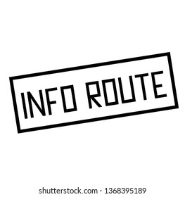 Info Route Stamp On White Stock Vector (Royalty Free) 1368395189 ...