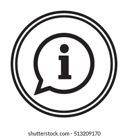 Info Speech Bubble Symbol Icon Vector Stock Vector (Royalty Free ...