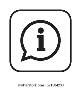Information Sign Symbol Icon Vector Template Stock Vector (Royalty Free ...