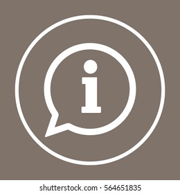 Info Speech Bubble Symbol Iconvector Stock Vector (Royalty Free ...