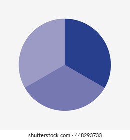 Info Template Pie Blue Charts 3 Stock Vector (Royalty Free) 448293733
