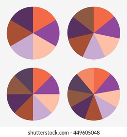 Info Template Pie Purple Green Charts: เวกเตอร์สต็อก (ปลอดค่าลิขสิทธิ์ ...