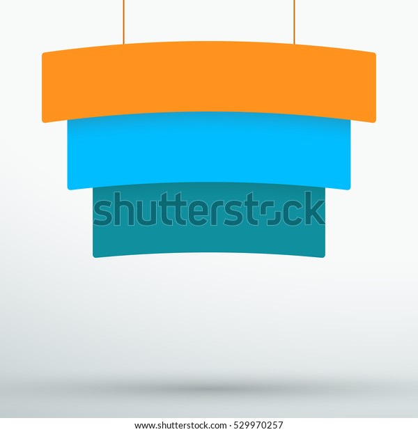 Infographic 3 Colourful Title Ribbons Hanging Stock Vector (Royalty ...
