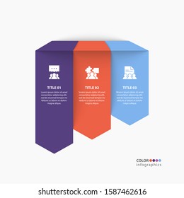 Infographic 3 Step Page Template Four Stock Vector (Royalty Free ...