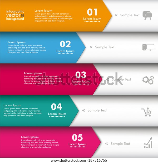 Infographic 5 Lines Circle Holes On Stock Vector (Royalty Free ...