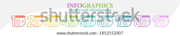 Infographic 9 Steps Problem Solving Business Stock Vector (Royalty Free ...