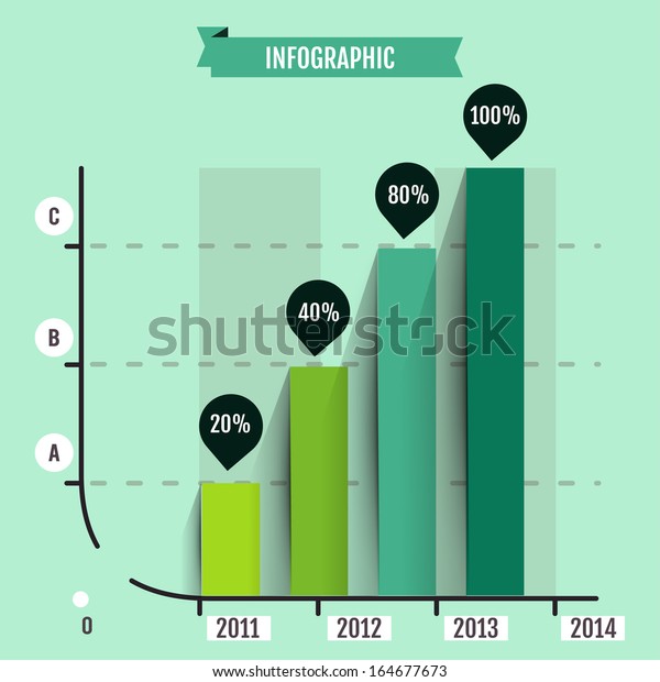 Infographic Arrow Diagram Graph Chart Stock Vector (Royalty Free ...