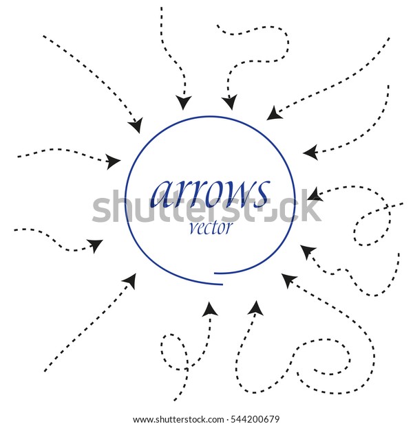 Infographic Arrows Dynamic Vector Arrow Symbol Stock Vector (Royalty ...