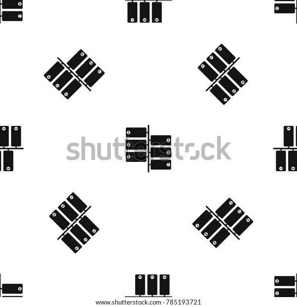 Infographic Blocks On Signpost Pattern Repeat Stock Vector (Royalty ...