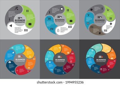 Infographic Business Landscape Process Chart Template Stock Vector ...