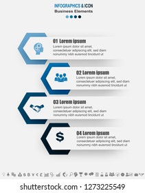 Infographic Business Timeline Process Chart Template Stock Vector (Royalty Free) 1273225549 ...