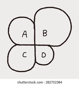 Infographic Chart Doodle Drawing: vector de stock (libre de regalías ...