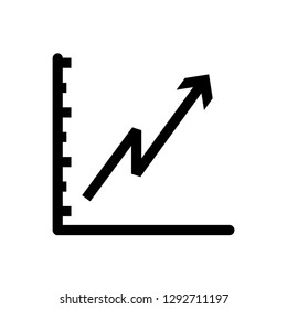 Infographic Chart Icon Growing Graph Symbol Stock Vector (Royalty Free ...