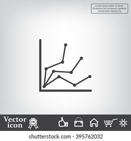Infographic Chart Icon Growing Graph Simbol: vector de stock (libre de ...