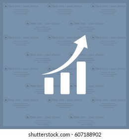 Infographic Chart Icon Growing Graph Simbol Stock Vector (Royalty Free) 607188902 | Shutterstock
