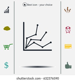 Infographic Chart Icon Growing Graph Simbol Stock Vector (Royalty Free) 632376590 | Shutterstock