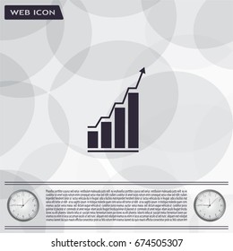 Infographic Chart Icon Growing Graph Simbol Stock Vector (Royalty Free) 674505307 | Shutterstock