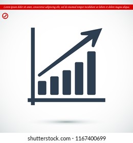 Infographic Chart Icon Stock Vector Illustration Stock Vector (Royalty ...