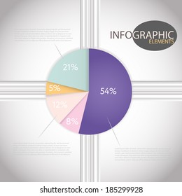 Infographic Circle Chart Templates Infographic Percent Stock Vector ...