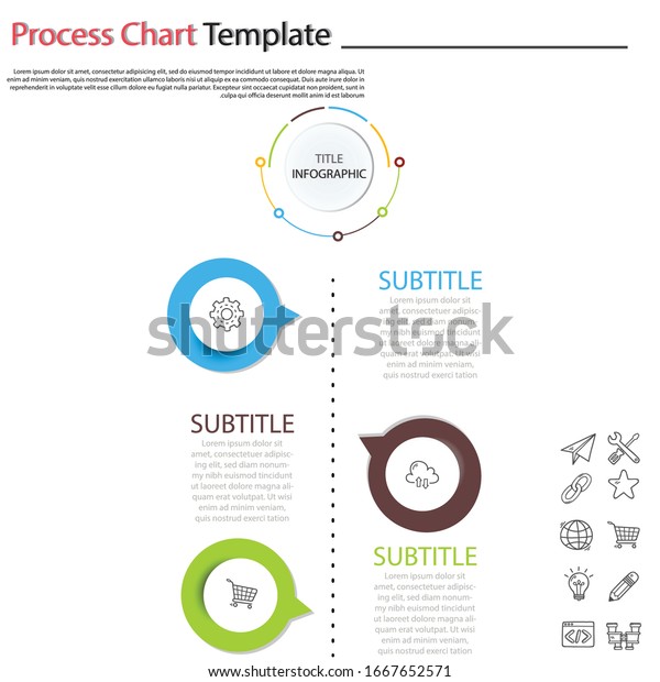 Infographic circle design template with numbers three option