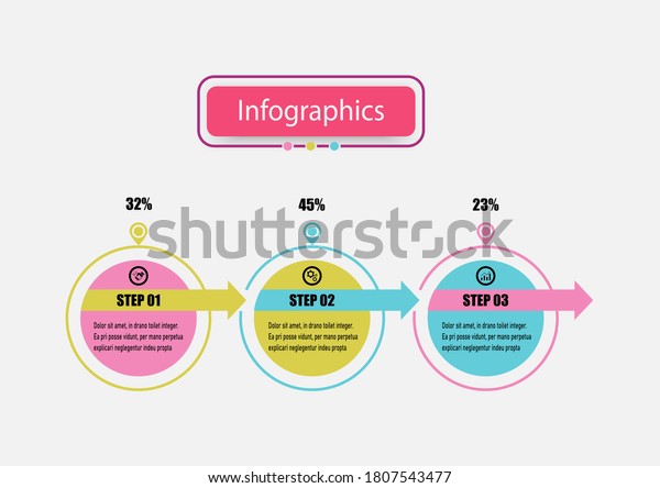 Infographic Circle Timeline Icon Flow Chart Stock Vector (Royalty Free ...